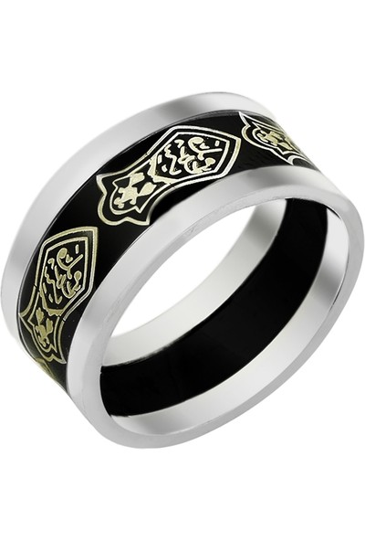 Gümüşhane Silver Lazerli Nalın-I Şerif Desenli Alyans