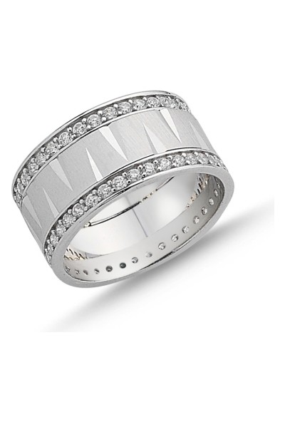 Gümüşhane Silver Zirkon Taşlı Alyans