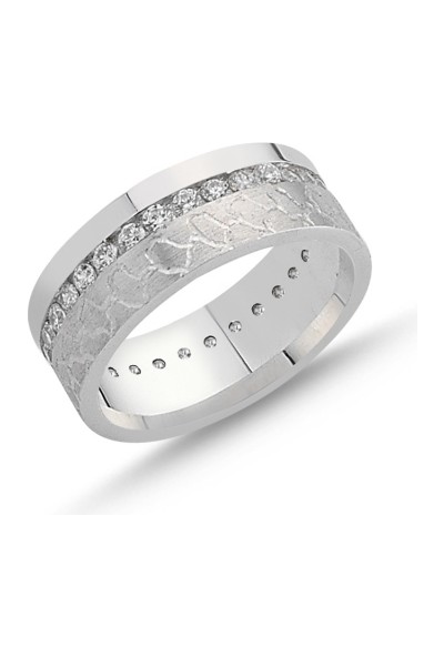 Gümüşhane Silver Zirkon Taşlı Alyans