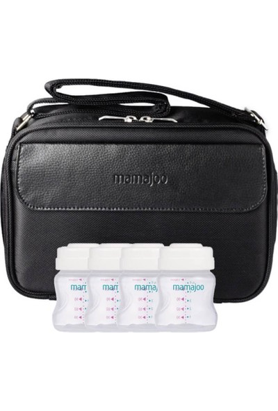 Mamajoo Termal Çanta ve 4'lü Anne Sütü Saklama Kabı Seti