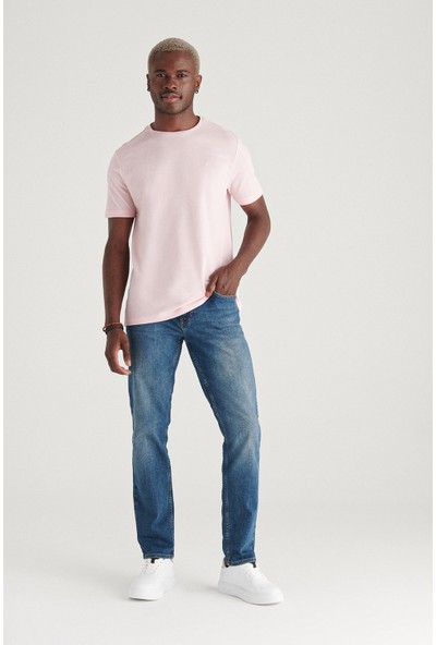 Avva Erkek Mavi Regular Fit Jean Pantolon E003519
