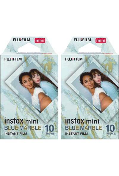 Fujifilm Instax Mini Blue Marble Film Seti 10 x 2'li Fujifilm Instax Mini Blue Marble Film Seti 10 x 2'li