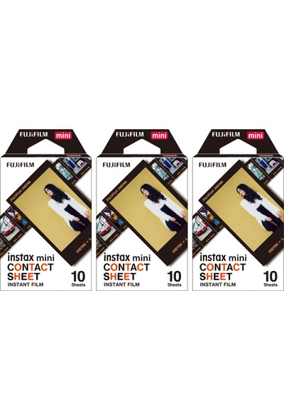 Fujifilm Instax Mini Contact Film Seti 10 x 3'lü