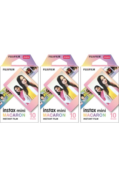 Fujifilm Instax Mini Macaron Film Seti 10 x 3'lü