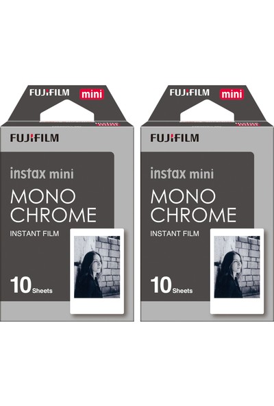 Fujifilm Instax Mini Monochrome Film Seti Siyah - Beyaz 10 x 2'li Fujifilm Instax Mini Monochrome Film Seti Siyah - Beyaz 10 x 2'li