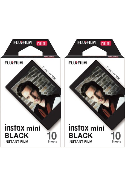 Fujifilm Instax Mini Black Edition Film Seti 10 x 2'li Fujifilm Instax Mini Black Edition Film Seti 10 x 2'li