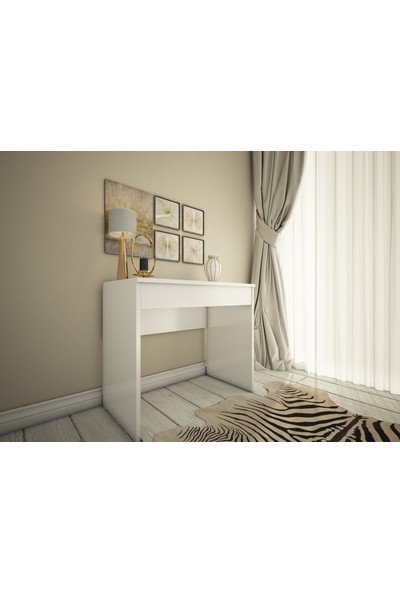 Bicabin Arya Miranda Mode Aynalı Beyaz Makyaj Masası Bicabin Arya Miranda Mode Aynalı Beyaz Makyaj Masası