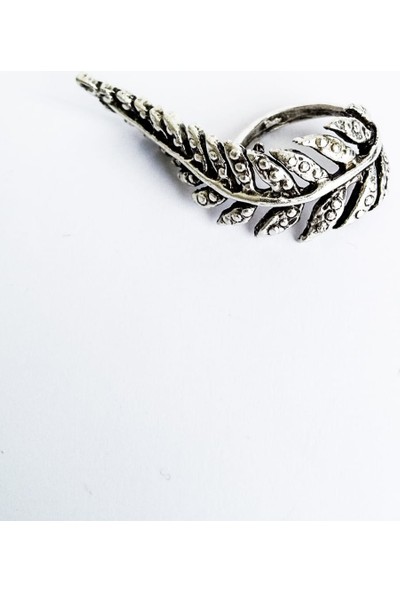 Antique Dolunay Antik Gümüş Kaplama El Yapımı Ayarlanabilir Büyük Yaprak Yüzük Antique Dolunay Antik Gümüş Kaplama El Yapımı Ayarlanabilir Büyük Yaprak Yüzük