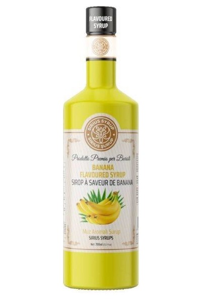 Sirius Kahve Premium Muz Aromalı Şurup 700 ml Cam Şişe Sirius Kahve Premium Muz Aromalı Şurup 700 ml Cam Şişe