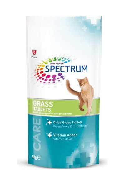 Spectrum Care Kedi Antioksidan Etkili Çim Ödül Tabletleri 50 gr