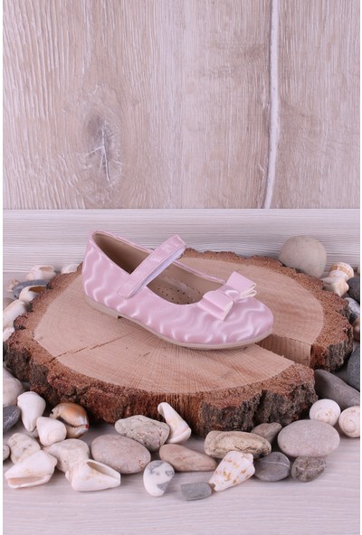 Akıllı Şirin Su Yolu Desenli Genç Kız Çocuk Cırtlı Babet