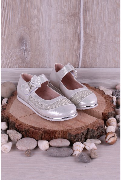 Akıllı Şirin Taş Işlemeli Cırtlı Kız Çocuk Babet