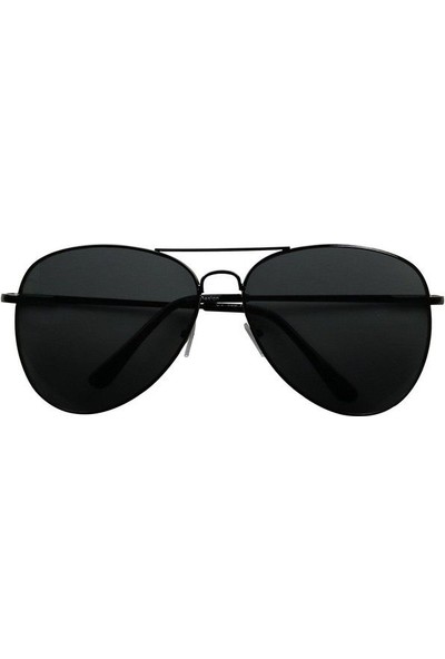 KaktüsKedi Polarize UV Aviator Black Çerçeve Unisex Güneş Gözlüğü 714864