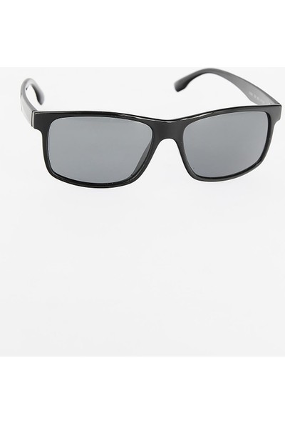 Ebijuteri Siyah Renk Dikdörtgen Çerçeveli Erkek Güneş Gözlüğü