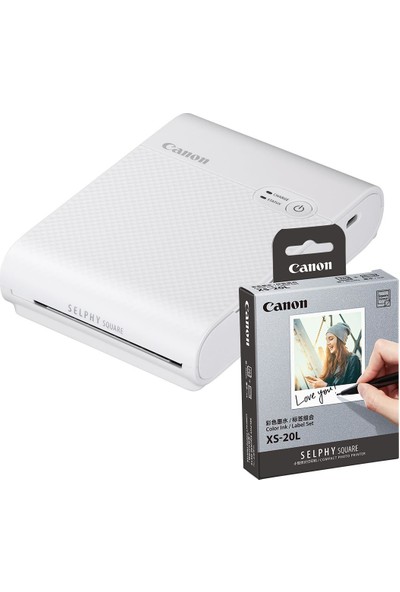 Canon Selphy Square QX10 Beyaz Fotoğraf Yazıcısı + Mürekkep ve Kağıt Seti (Canon Eurasia Garantili) Canon Selphy Square QX10 Beyaz Fotoğraf Yazıcısı + Mürekkep ve Kağıt Seti (Canon Eurasia Garantili)
