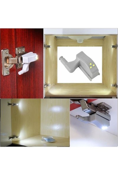 Aydınlı Gardrop Dolap Içi Düzenleyici LED Aydınlatıcı Menteşe Işığı