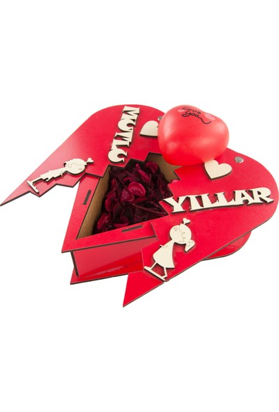 İhvan Kalpli Açılan Mutlu Yıllar Kutusu