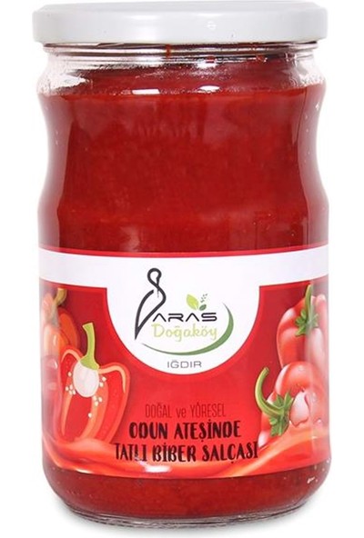 Aras Doğaköy Odun Ateşinde Yöresel Tatlı Biber Salçası 650 gr Aras Doğaköy Odun Ateşinde Yöresel Tatlı Biber Salçası 650 gr