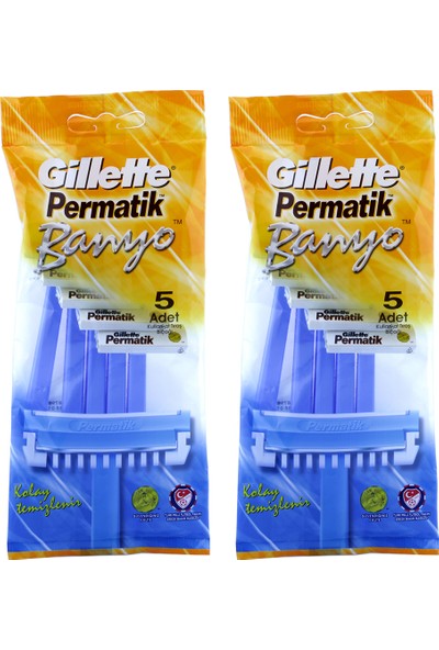 Gillette Permatik Banyo 5 Li Poşet. 2 Adet