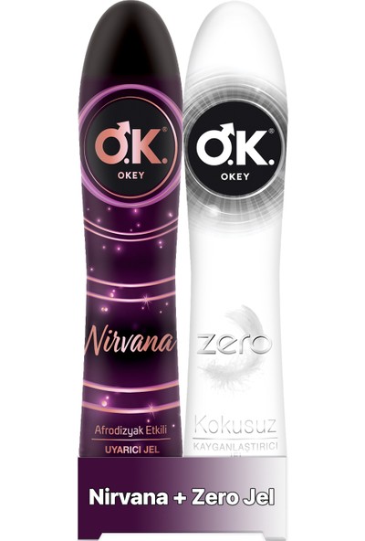 Okey Nirvana Kayganlaştırıcılı Jel 100ML+OKEY Kayganlaştırıcı Jel Zero 100 ml Okey Nirvana Kayganlaştırıcılı Jel 100ML+OKEY Kayganlaştırıcı Jel Zero 100 ml