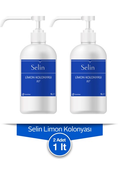 Selin Limon Kolonyası Şişe 2 Lt (1 Lt x 2 Adet)