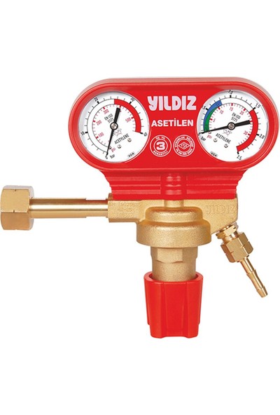 Yıldız Gaz Armatürleri Yıldız 5311S Asetilen Basınç Düşürücü Saat