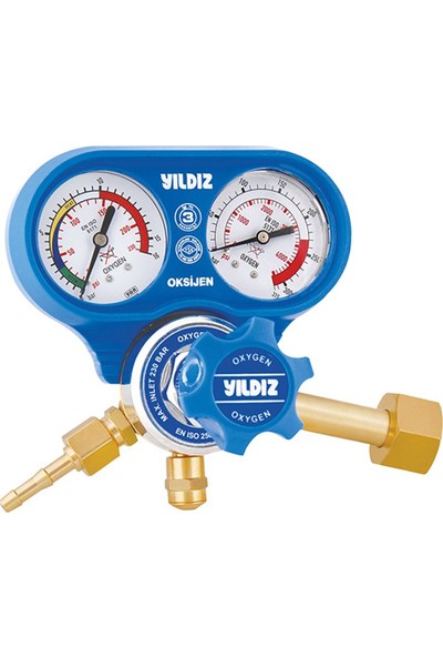 Yıldız Gaz Armatürleri Yıldız 5401S Oksijen Basınç Düşürücü Saat