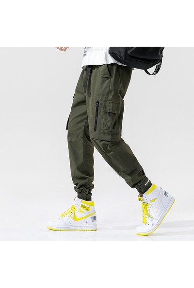 Qualife Fermuarlı ve Cırt Cırtlı Pantolon (Yurt Dışından)