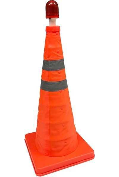 Katlanır Trafik Konisi Işıklı Katlanır Duba