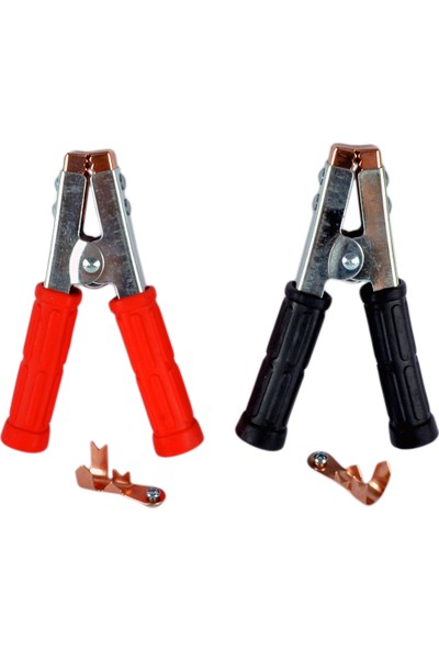 Carub Carpi 2'li Akü Maşası Profesyonel Kırmızı ve Siyah