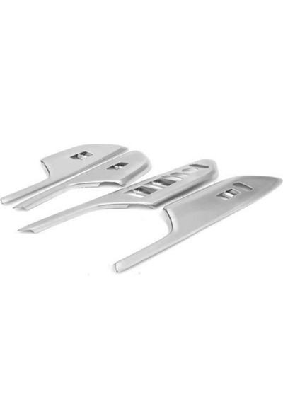 Mm Oto Honda Civic Fc5 2016+ Cam Düğme Kaplama Seti 4 Parça (Karbon)