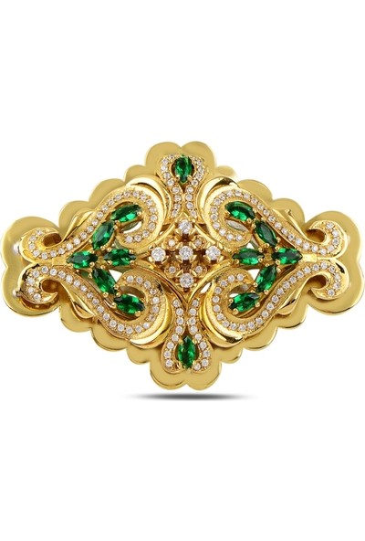 Gümüşhane Silver Zirkon Taşlı Otantik Broş Gümüşhane Silver Zirkon Taşlı Otantik Broş