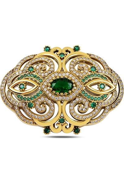 Gümüşhane Silver Zirkon Taşlı Otantik Broş Gümüşhane Silver Zirkon Taşlı Otantik Broş