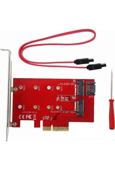 Alfais 4481 Ngff M.2 B+M Key SSD To Pcı-E Kart 4x Ekran Kartı Çevirici Dönüştürücü Alfais 4481 Ngff M.2 B+M Key SSD To Pcı-E Kart 4x Ekran Kartı Çevirici Dönüştürücü