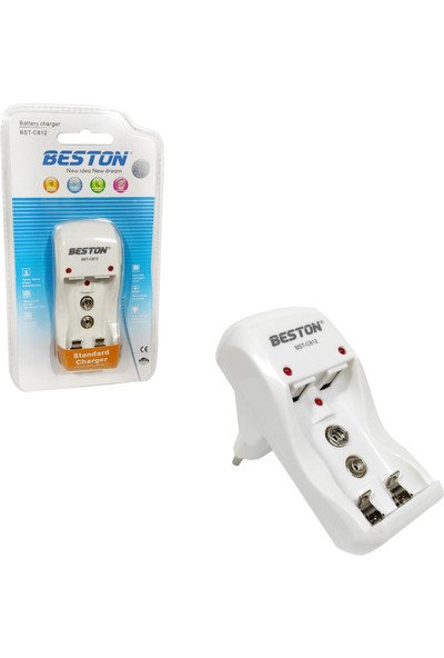 Beston Pil Şarj Aleti Aa 9V Aaa Beston BST-C812 Beston Pil Şarj Aleti Aa 9V Aaa Beston BST-C812