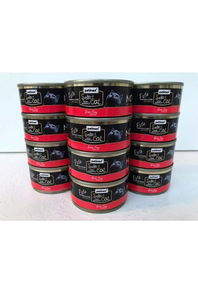 Patimax Somonlu Ezme Kedi Maması 80 gr x 12 Patimax Somonlu Ezme Kedi Maması 80 gr x 12