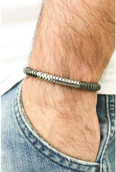 Noon Hematit Taşlı Handmade Ayarlanabilir Gri Makrome Erkek Bileklik NN1379 Noon Hematit Taşlı Handmade Ayarlanabilir Gri Makrome Erkek Bileklik NN1379