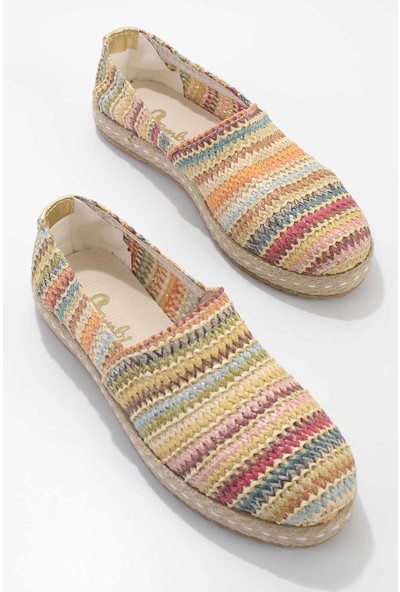 Bambi Hardal Çok Renkli Kadın Espadril K01534125116