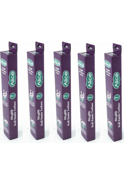 Alice Büzgülü Kedi Kumu Poşeti 5 x 7'li - 82 x 50 Cm- Beyaz