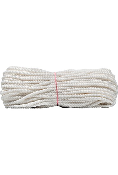 Nev AVM Polyester Kordon İp 6mm 50 m Beyaz