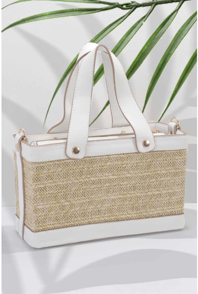 Bambi Beyaz Kadın El Çantası C06967068509