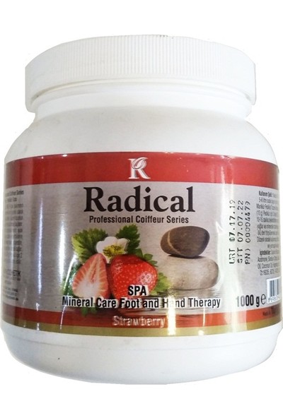 Radical Spa Tuzu (Manikür, Pedikür Tozu) Strawberry 1000GR. Radical Spa Tuzu (Manikür, Pedikür Tozu) Strawberry 1000GR.