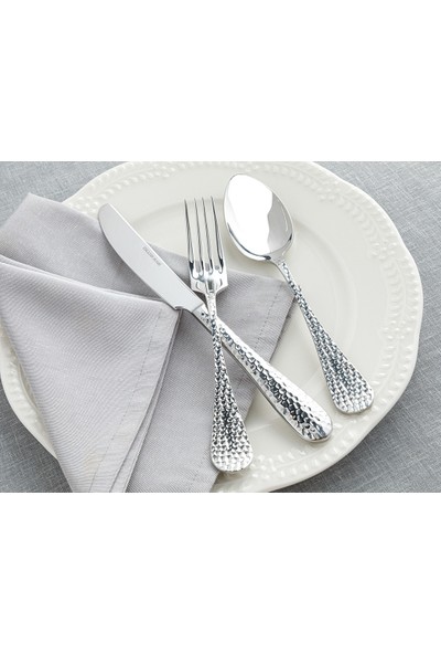 English Home Pinoli Paslanmaz Çelik 18 Parça Yemek Çatal Kaşık Bıçak Takımı Silver English Home Pinoli Paslanmaz Çelik 18 Parça Yemek Çatal Kaşık Bıçak Takımı Silver