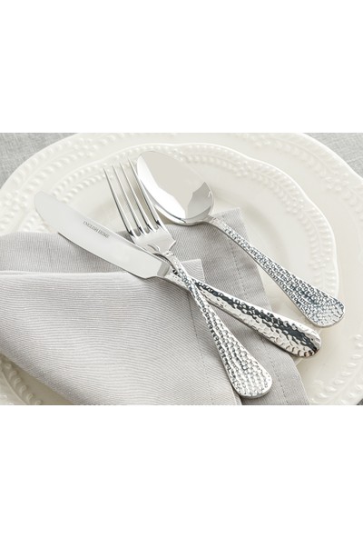 English Home Riba Paslanmaz Çelik 18 Parça Tatlı Çatal Kaşık Bıçak Tk. Silver English Home Riba Paslanmaz Çelik 18 Parça Tatlı Çatal Kaşık Bıçak Tk. Silver