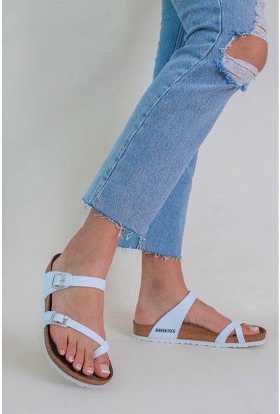 Luiz Yeni Sezon Birkenstock Model Terlikler Beyaz