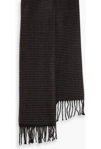 Hateko Erkek Küçük Kareli Kahverengi Atkı Hateko Erkek Küçük Kareli Kahverengi Atkı