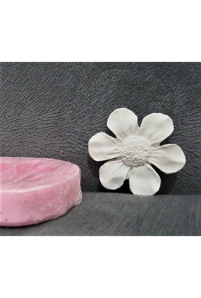 Morlalem 5 cm Çiçek Silikon Kalıp K-640 Kokulu Taş Mum Sabun Reçine Alçıya Uygun