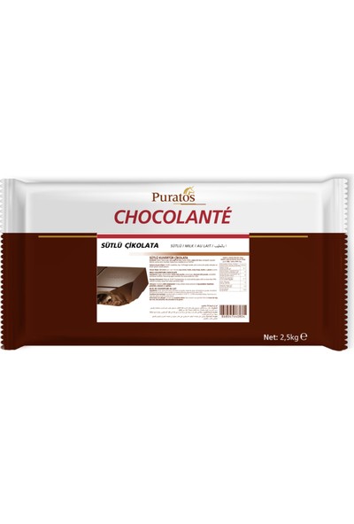 Puratos Chocolante Sütlü Ekstra Kuvertür Chocolante 2,5 kg Puratos Chocolante Sütlü Ekstra Kuvertür Chocolante 2,5 kg