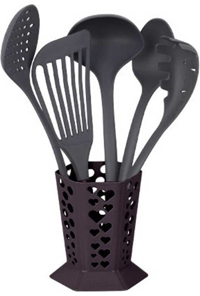 Okyanus File Standlı 6 Parça Mutfak Servis Takımı Mürdüm Okyanus File Standlı 6 Parça Mutfak Servis Takımı Mürdüm