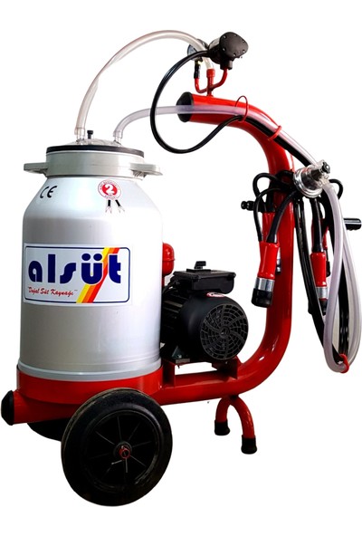 Alsüt C Tipi Alüminyum Güğümlü 40 Lt Kuru Tekli Süt Sağım Makinas Alsüt C Tipi Alüminyum Güğümlü 40 Lt Kuru Tekli Süt Sağım Makinas